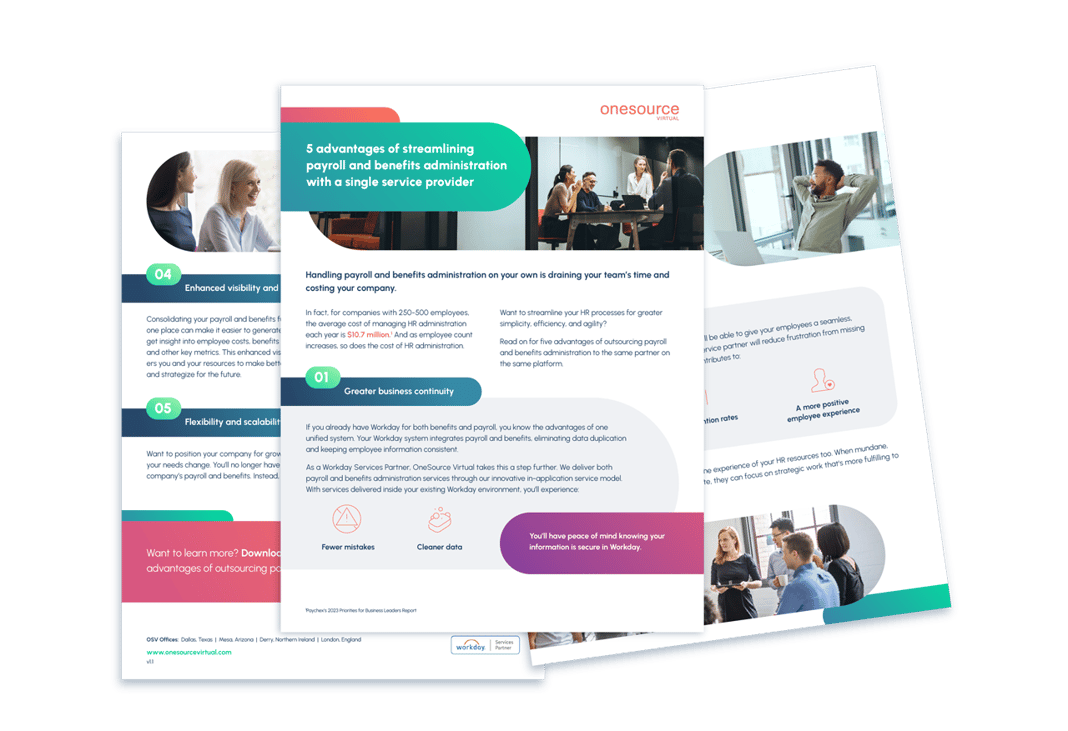 5 Advantages of Streamlining Payroll and Benefits Administration