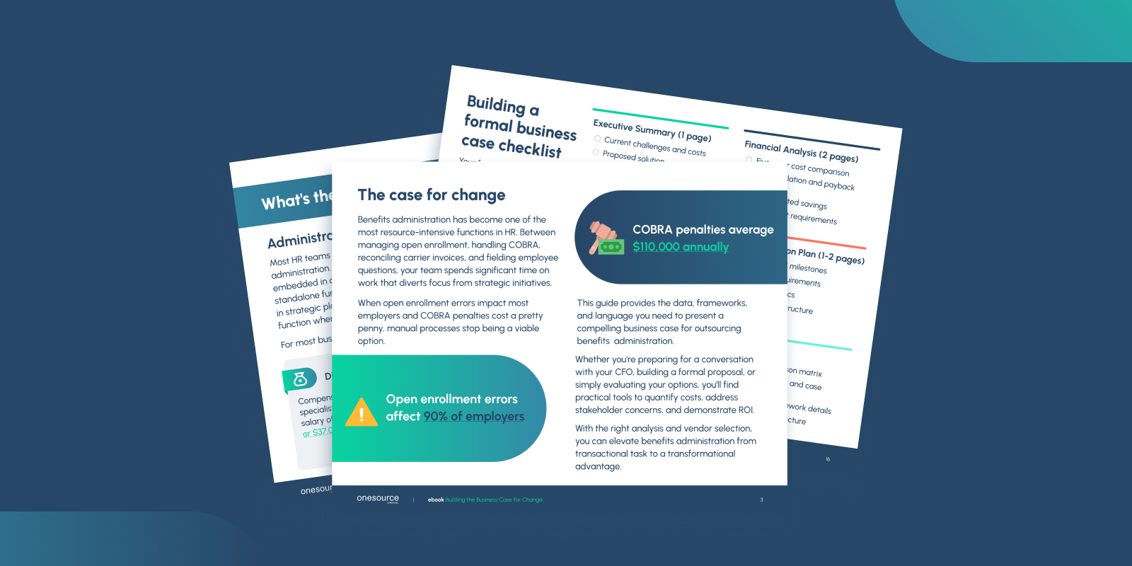 Building the Business Case for Change: Benefits Administration